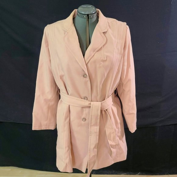 Lady Bonder | Jackets & Coats | Vintage 97s Trench Coat Style Belted ...